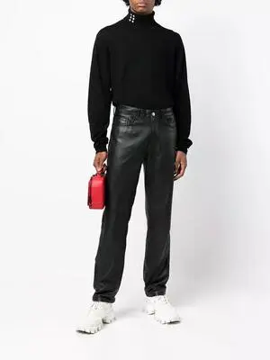 ROMEO HUNTE Wool Fitted Roll Neck Jumper