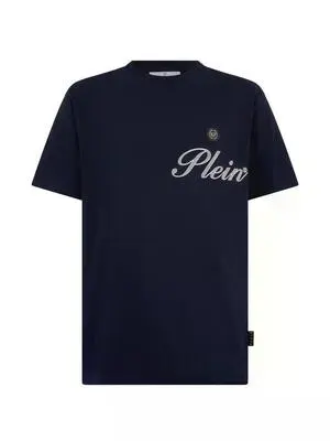 Philipp Plein Logo-patch T-shirt - Blue
