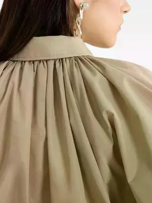 PATOU Gathered Cropped Blouse
