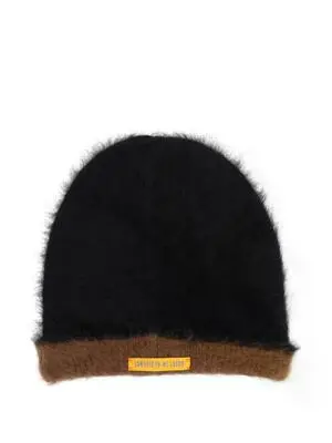 Guest In Residence Fluffy Knit Beanie Hat - Black