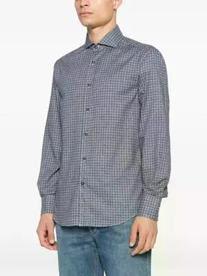 Brunello Cucinelli Geometric-pattern Shirt