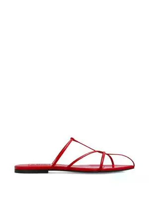 JIL SANDER Strappy Flat Sandals - Red