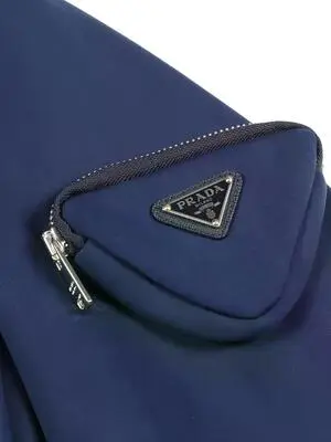 Prada Logo Plaque Bomber Jacket
