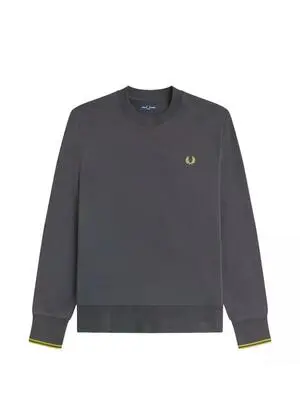 Fred Perry Logo-Detail Sweatshirt Grey