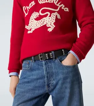 Valentino Garavani Rockstud Leather Belt