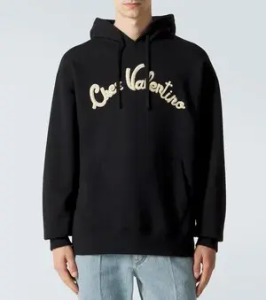 Valentino Garavani Chez Cotton Jersey Hoodie