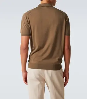 Kiton Cotton Half-zip Polo Shirt