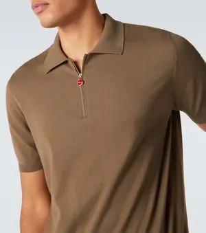 Kiton Cotton Half-zip Polo Shirt