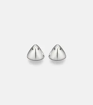 Yvonne Léon Requin 9kt White Gold Diamond Earrings - Silver