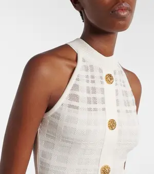 Balmain Checked Minidress