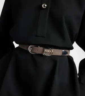 DEHANCHE Hollyhock Suede Belt - Grey