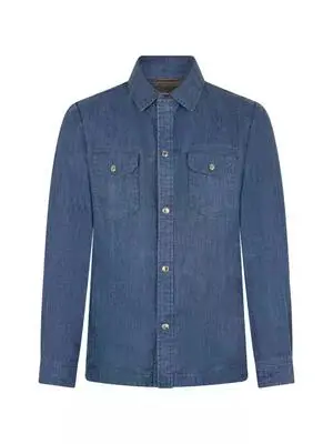 MOORER Chest Flap-pocket Shirt