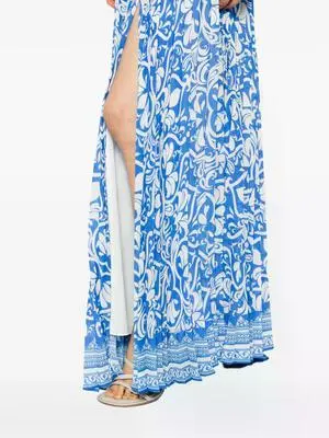 Alice + Olivia Selene Pleated Maxi Dress