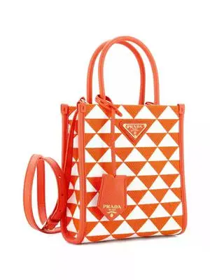 Prada Symbol Shopper Jacquard Mini Bag