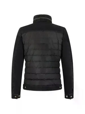 MOORER Zip-up Quilted Panel Jacket
