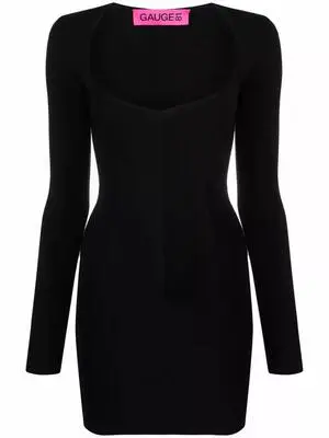 Gauge81 Villar Long-sleeve Mini Dress - Black
