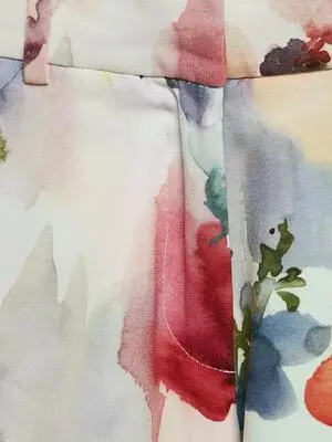 SIMONETTA Floral-print Ruffled Shorts