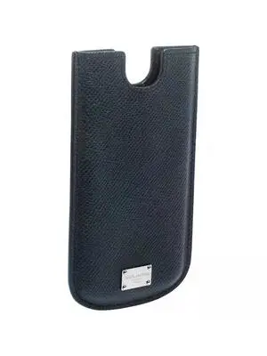 Dolce & Gabbana Embossed Leather Phone Cover