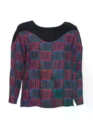 Kenzo All-over Logo Print Long Sleeve Top