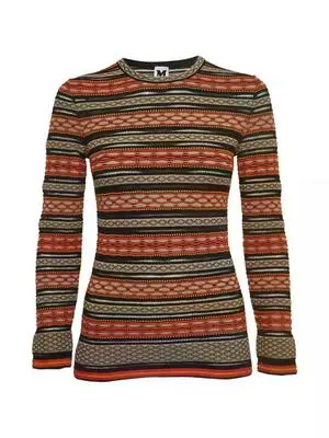 Missoni Striped Knit Top - Red