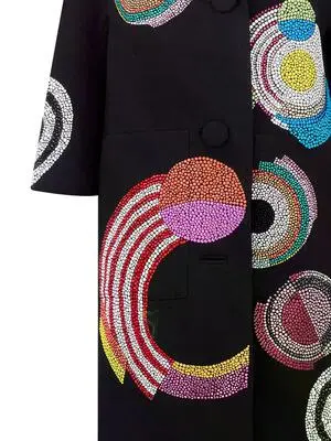Libertine Sonya Crystal Embellished Single-breasted Coat