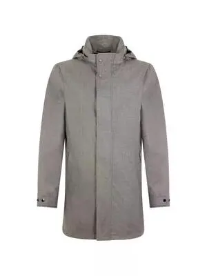 MOORER Button Hooded Jacket - Grey