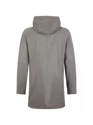 MOORER Button Hooded Jacket