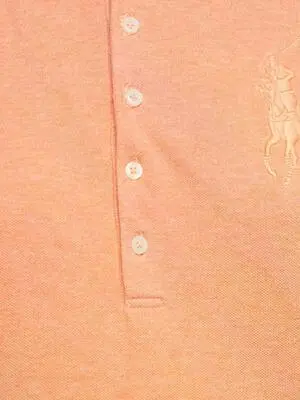 Polo Ralph Lauren Embroidered Logo Cotton Polo Top - Orange