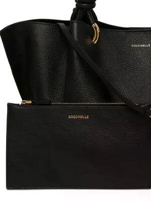 COCCINELLE Finn Textured Leather Tote Bag