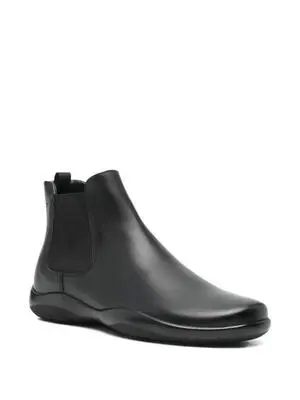 Prada Pull-tab Leather Boots