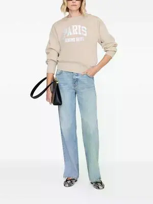 ANINE BING Crewneck Sweatshirt With Graphic Print