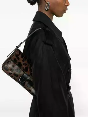 Staud Leopard Print Shoulder Bag - Brown