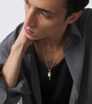 Mateo Sterling Pendant Necklace With Pearl