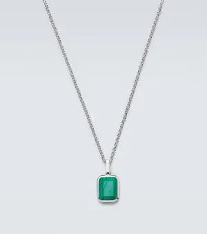 Mateo Sterling Malachite Pendant Necklace