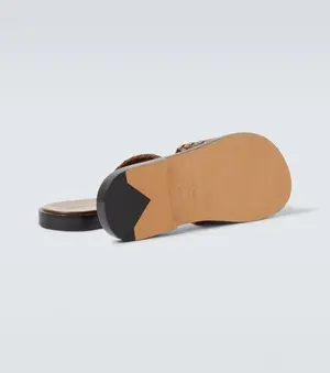 Bottega Veneta Elio Intrecciato Leather Slides