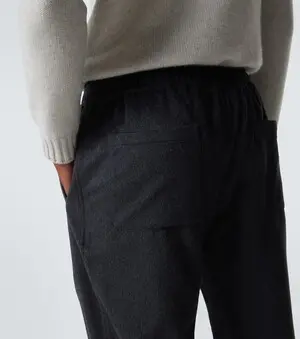 SAMAN AMEL Cashmere Straight Pants