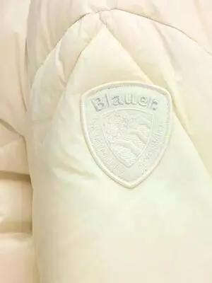 BLAUER. Quilted Hooded Jacket - Neutrals