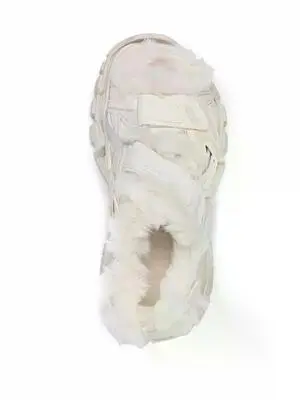 Balenciaga Faux-fur Track Sandals