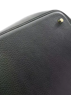Hermès Mm Picotane Leather Handbag - Black