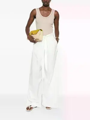 Brunello Cucinelli Brunello Cucinelli Embellished Ribbed Knit Tank Top Neutrals