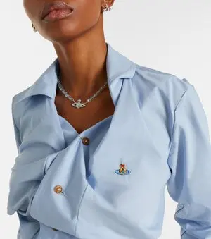 VIVIENNE WESTWOOD Embellished Choker Necklace - Blue