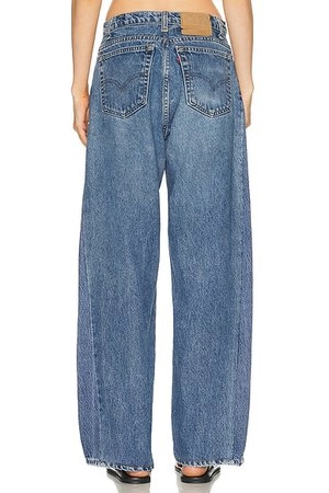 ALIGRACE 90's Trouser Wide Leg Jeans - Medium Dark