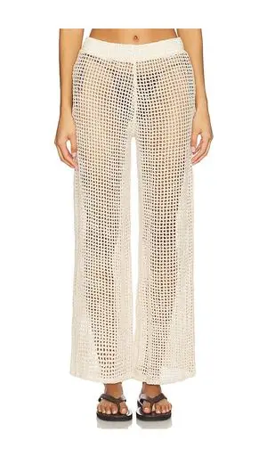 MAAJI Coastal Knit Nellie Wide Leg Pants - Ivory