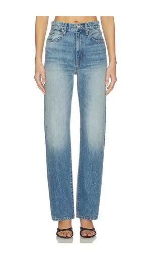 SLVRLAKE London High Rise Straight Leg Jeans - Blue