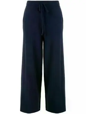 ONEFIFTEEN Striped Wide Leg Trousers - Blue