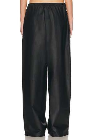 Alexander Wang Mid Rise Leather Track Pant