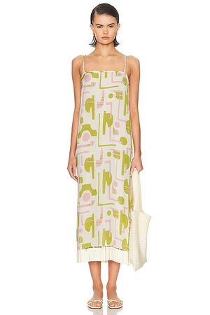 ADRIANA DEGREAS Fringe Midi Dress - Unique