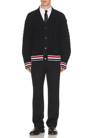 Thom Browne Baby Cable V Neck Cardigan