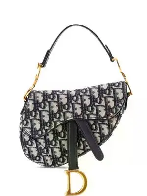 Dior Saddle Oblique Canvas Mini Shoulder Bag - Blue