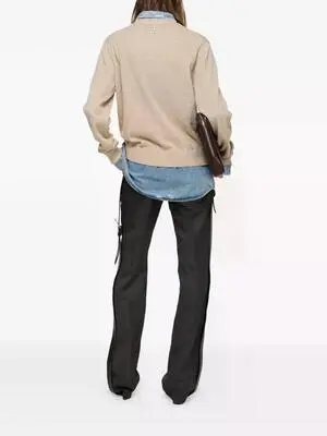 Acne Studios Layered V-neck Sweater - Neutrals